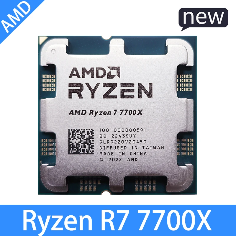 AMD-Ryzen-7-7700X-New-R7-7700X-BOX-100-000000591-4-5GHz-8-Core-16 ...