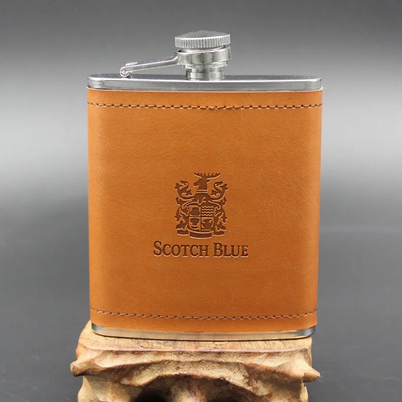 7oz-Pocket-Hip-Flask-Alcohol-Whiskey-Flagon-Stainless-Steel-Liquor-Wine ...