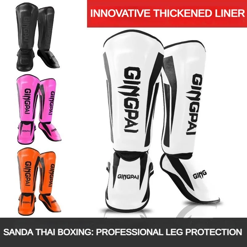 Combat-Leg-Guards-Professional-Children-Sparring-Boxing-Leg-Guards-with ...