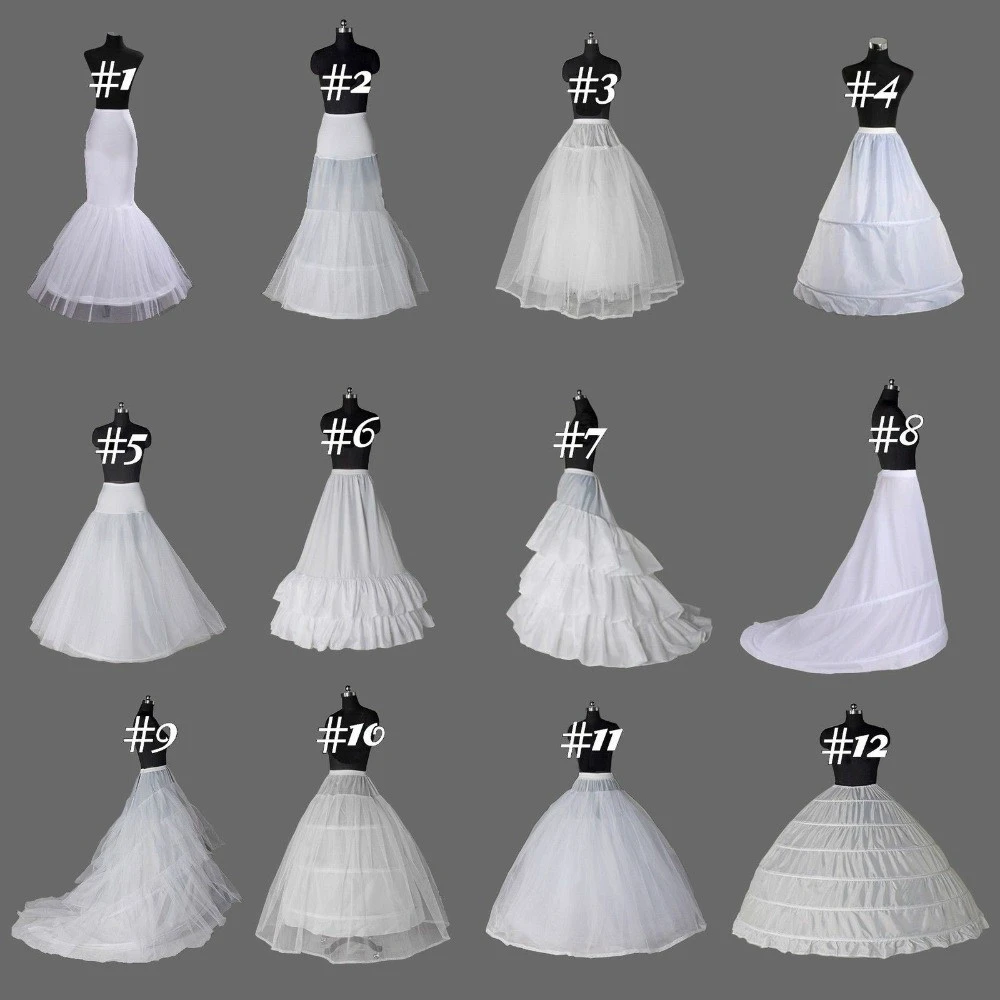 White Hoop/hoopless/mermaid/fishtail Bridal Petticoat Crinoline ...