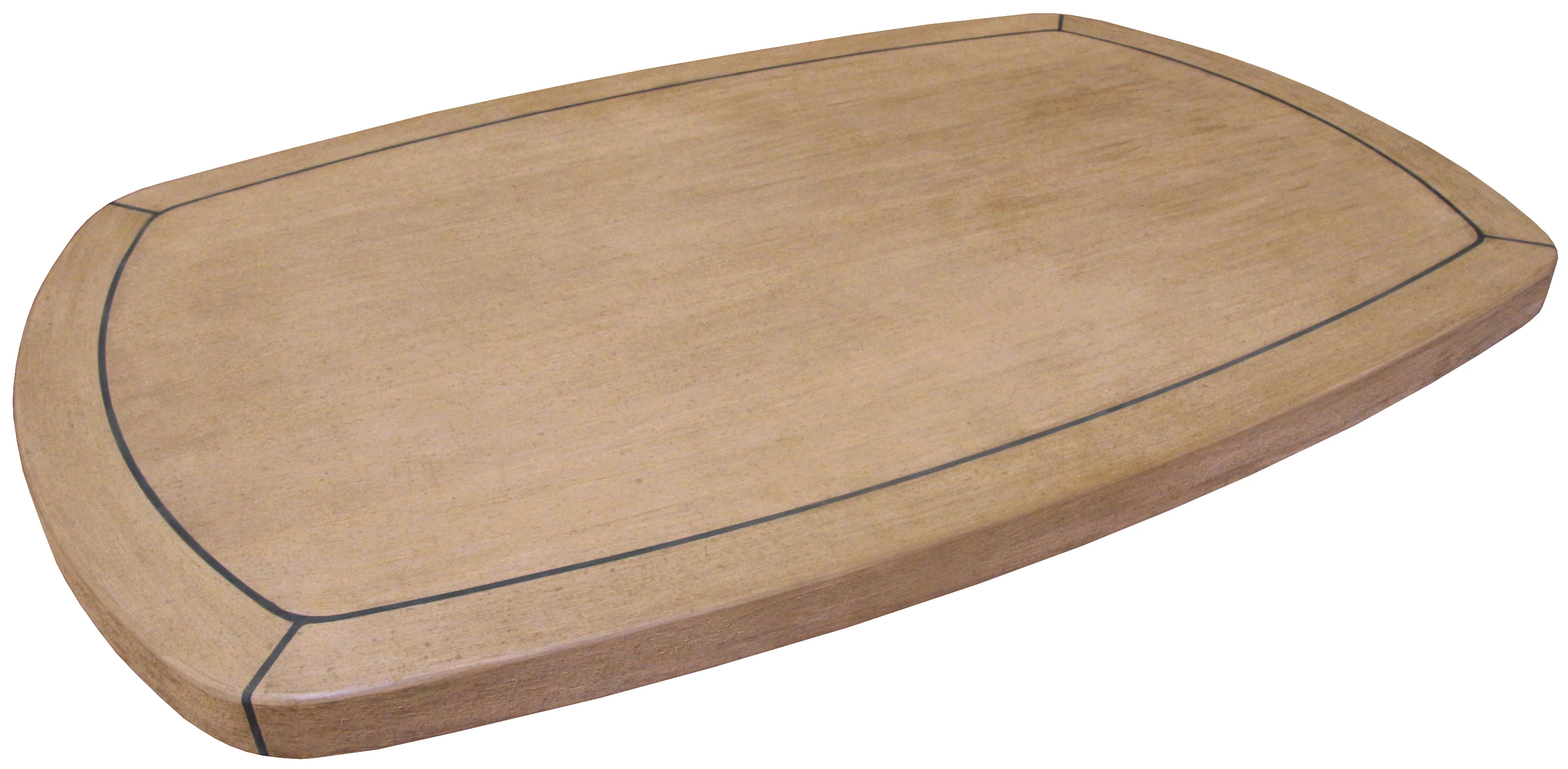 Genuine Teak Composite WPC Table Top Caulked Frame 610x940mm 24x37 Inch ...