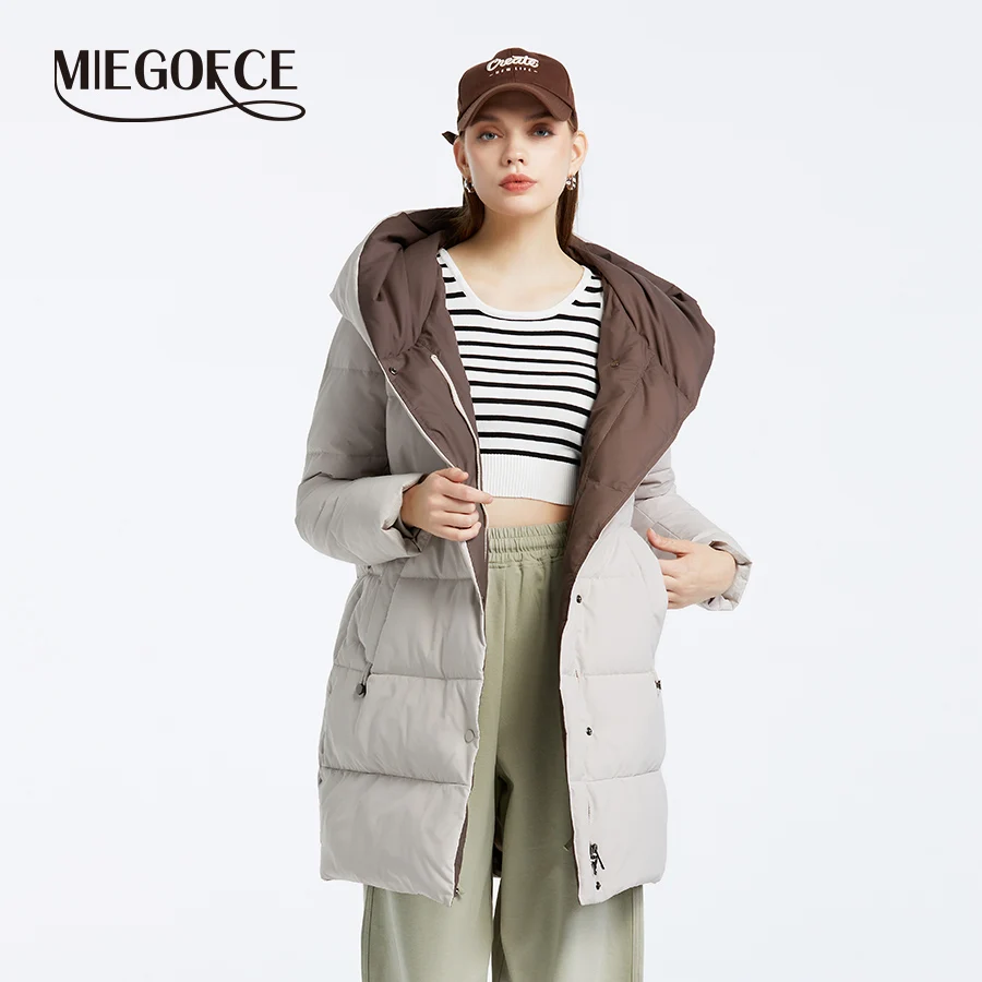 MIEGOFCE-2023-Winter-Mid-length-Women-s-Parka-Windproof-Hooded-Cotton ...