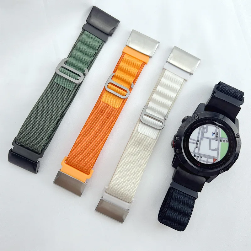 22/26mm Quick release nylon sports watchband for Garmin Fenix5/6/7X ...
