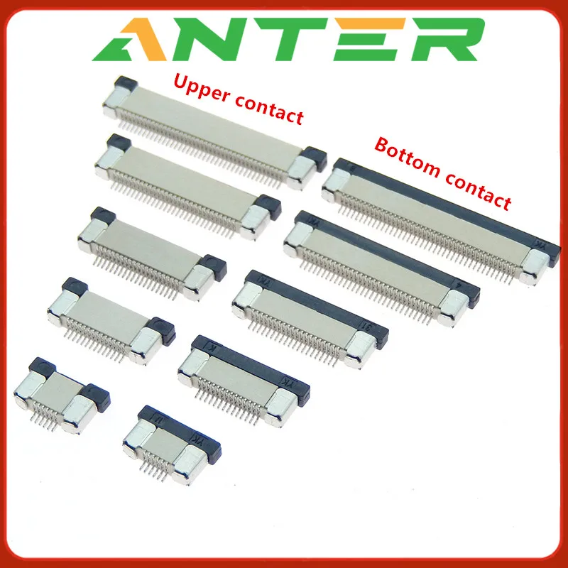 10pcs-FPC-Connector-0-5mm-Pitch-Drawer-type-Upper-Bottom-contact-Type ...