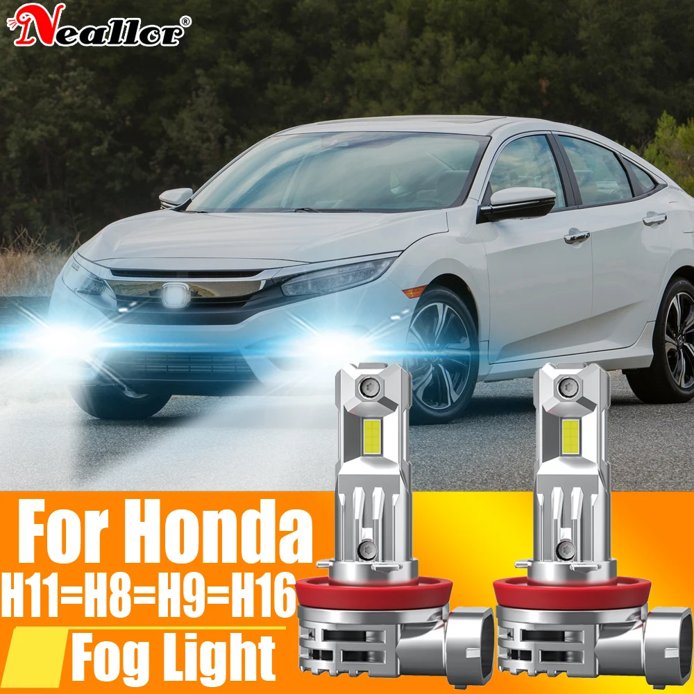 2x-H11-H8-Led-Fog-Lights-Headlight-Canbus-H16-H9-Car-Bulb-Diode-Driving ...