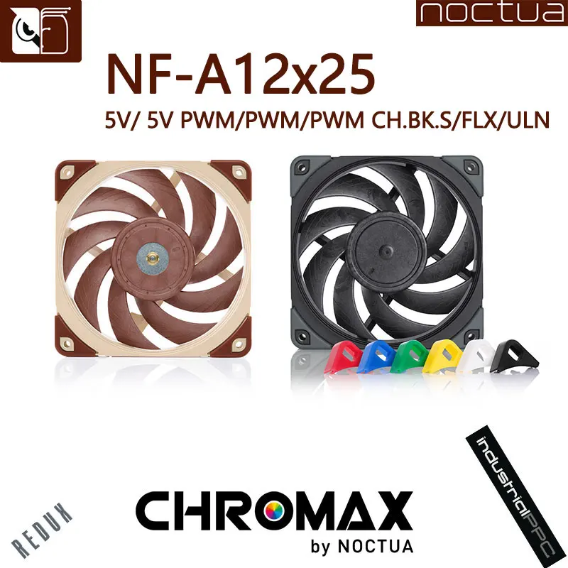 Noctua NF-A12x25 120mm 12v/5v Cooling fan 3pin/4pin PWM quiet Radiator ...