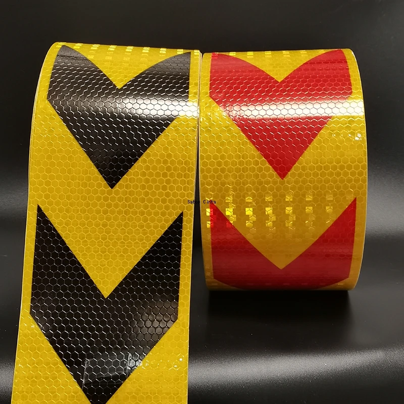 4-Inch-33-FT-Arrow-Reflective-Hazard-Safety-Warning-Caution-Tape-Black ...