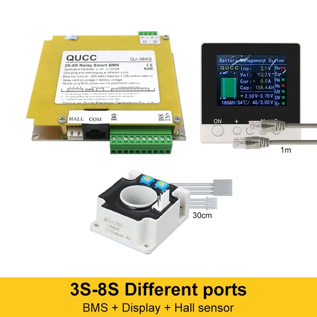 Bms 4s Lifepo4 200a Display | Bms 8s Lifepo4 Battery 24v - Battery ...