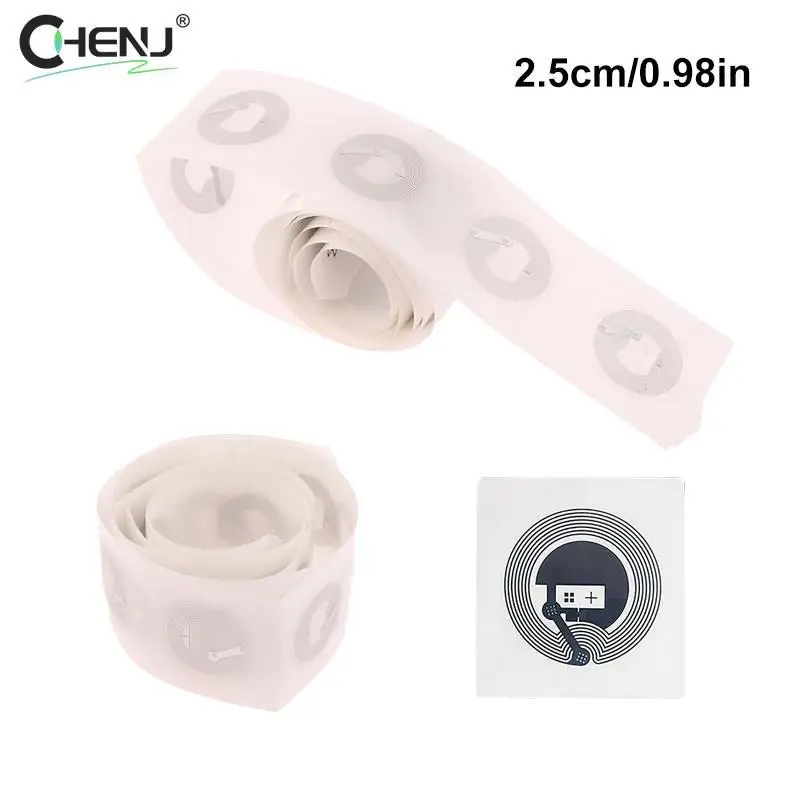 10pcs Clear NFC Tags NTAG 213 Stickers For 13.56 MHZ 25mm Chip ...