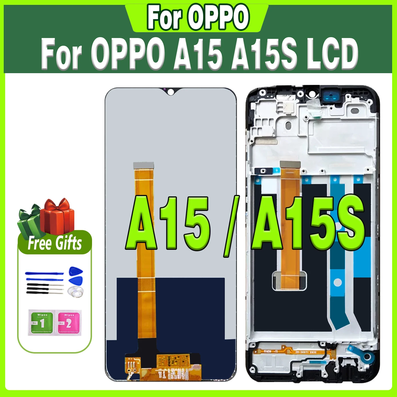 6-52-Display-For-OPPO-A15-A15S-LCD-CPH2185-CPH2179-With-Frame-Touch ...