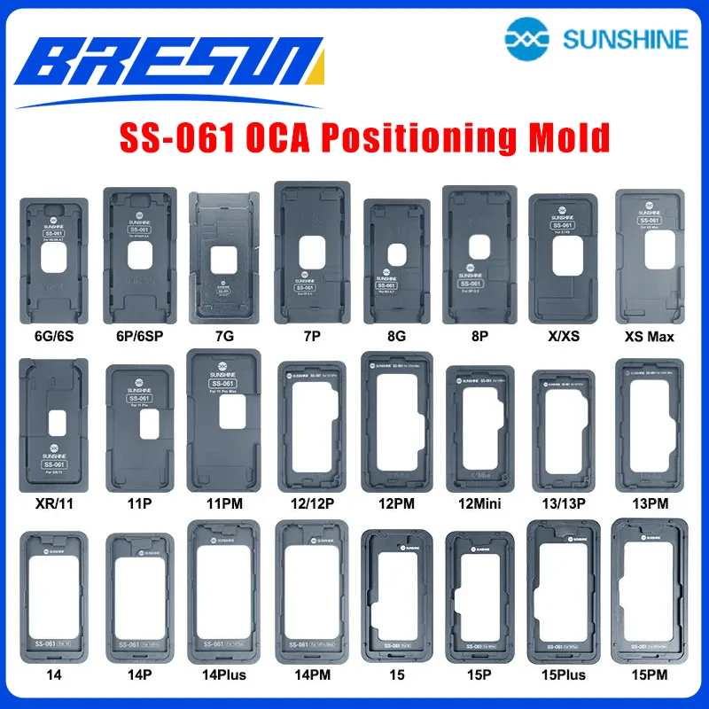 SUNSHINE-SS-061-OCA-Position-Alignment-Mold-Mould-For-iPhone-6-7-8-X-XS ...