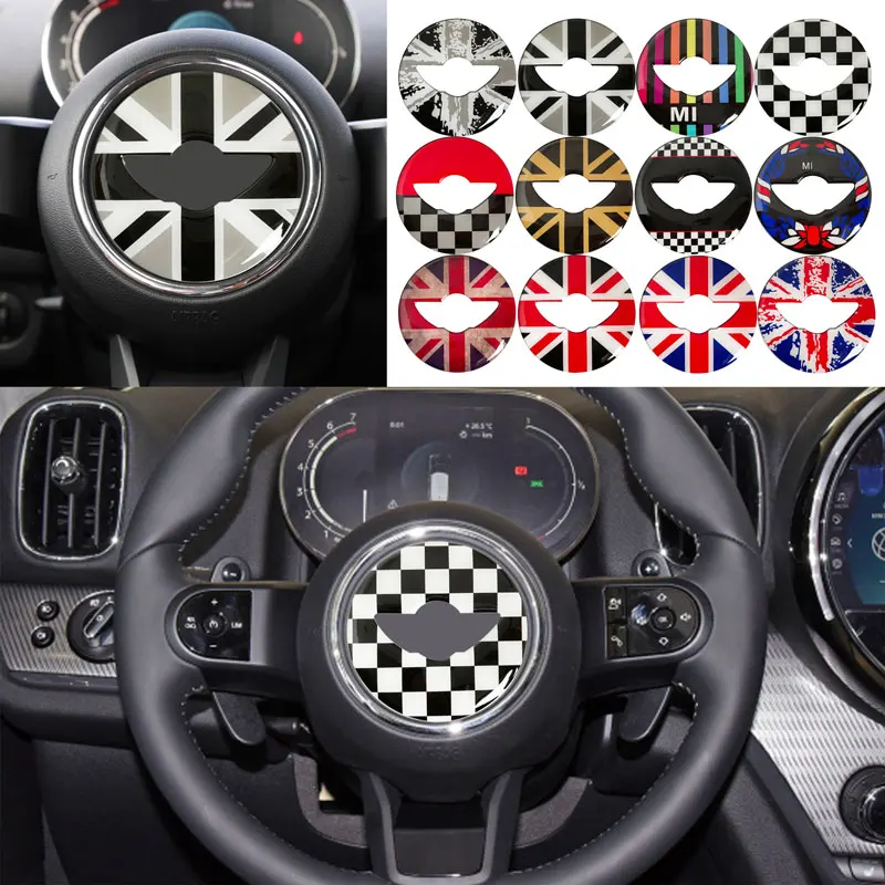 Car Interior Car Steering Wheel Center Sticker For Mini Cooper S F55 ...
