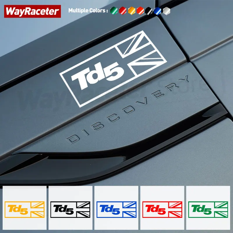 2-Pcs-Reflective-Side-Fender-Wing-Sticker-Union-Jack-TD5-Window-Trunk ...