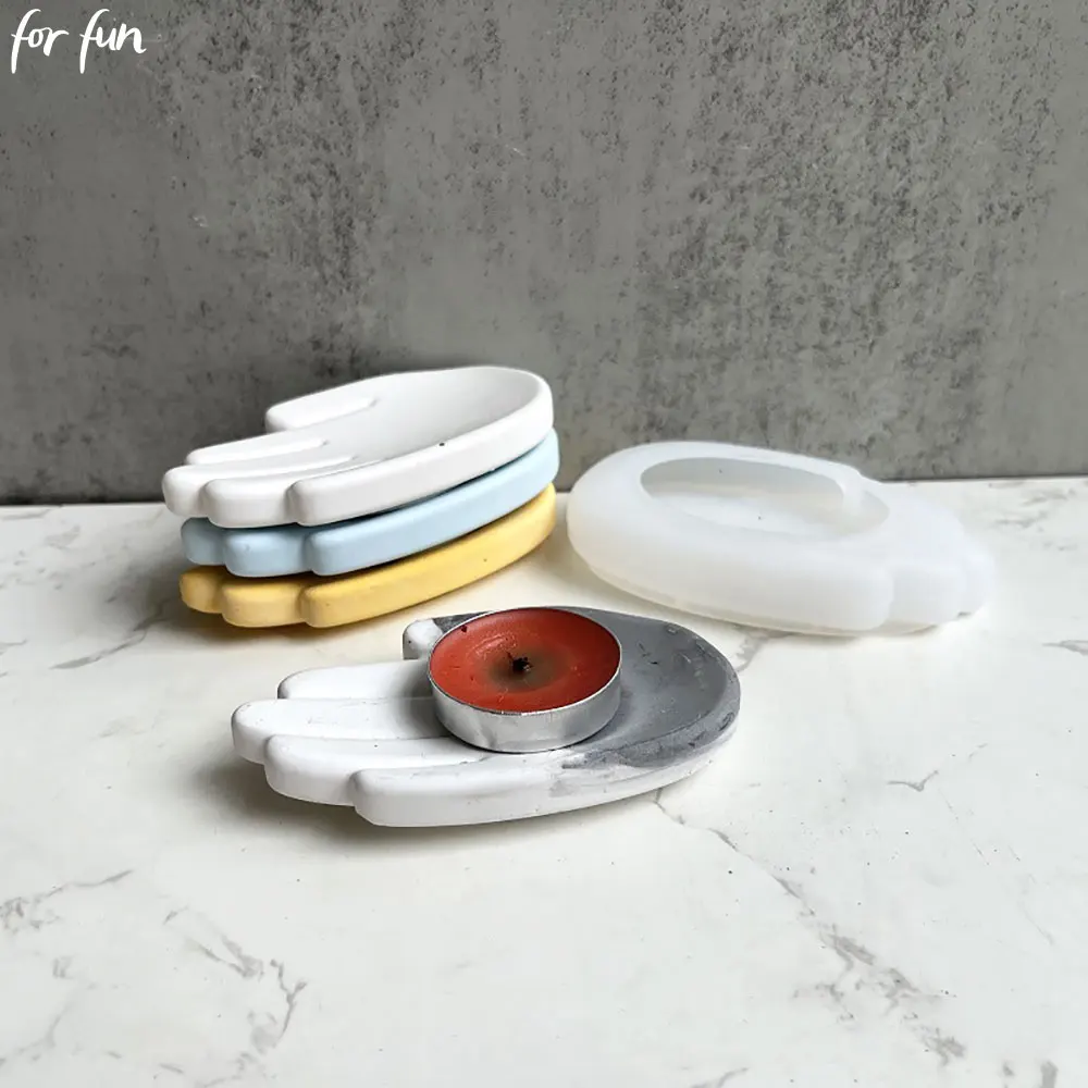 For Fun Hand Shaped Tray Plaster Silicone Mold DIY Handmade Resin Mold ...