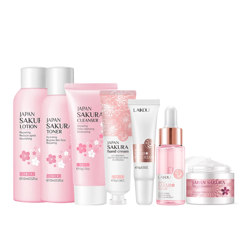 7pcs Skin Care Set Moisturizing Face Toner Rejuvenating Skin Lotion ...