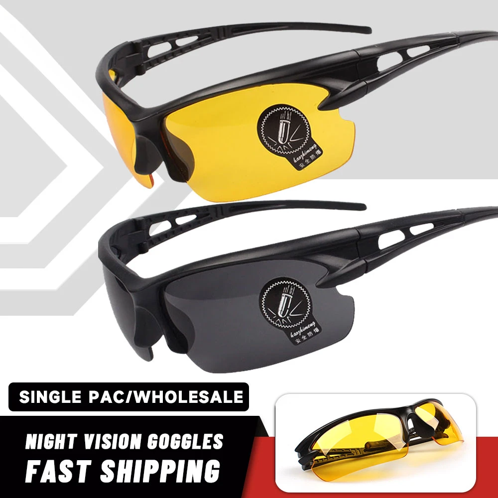 Car Anti-glare Night Goggles Sunglasses Motorcycle Driving Glasses ...