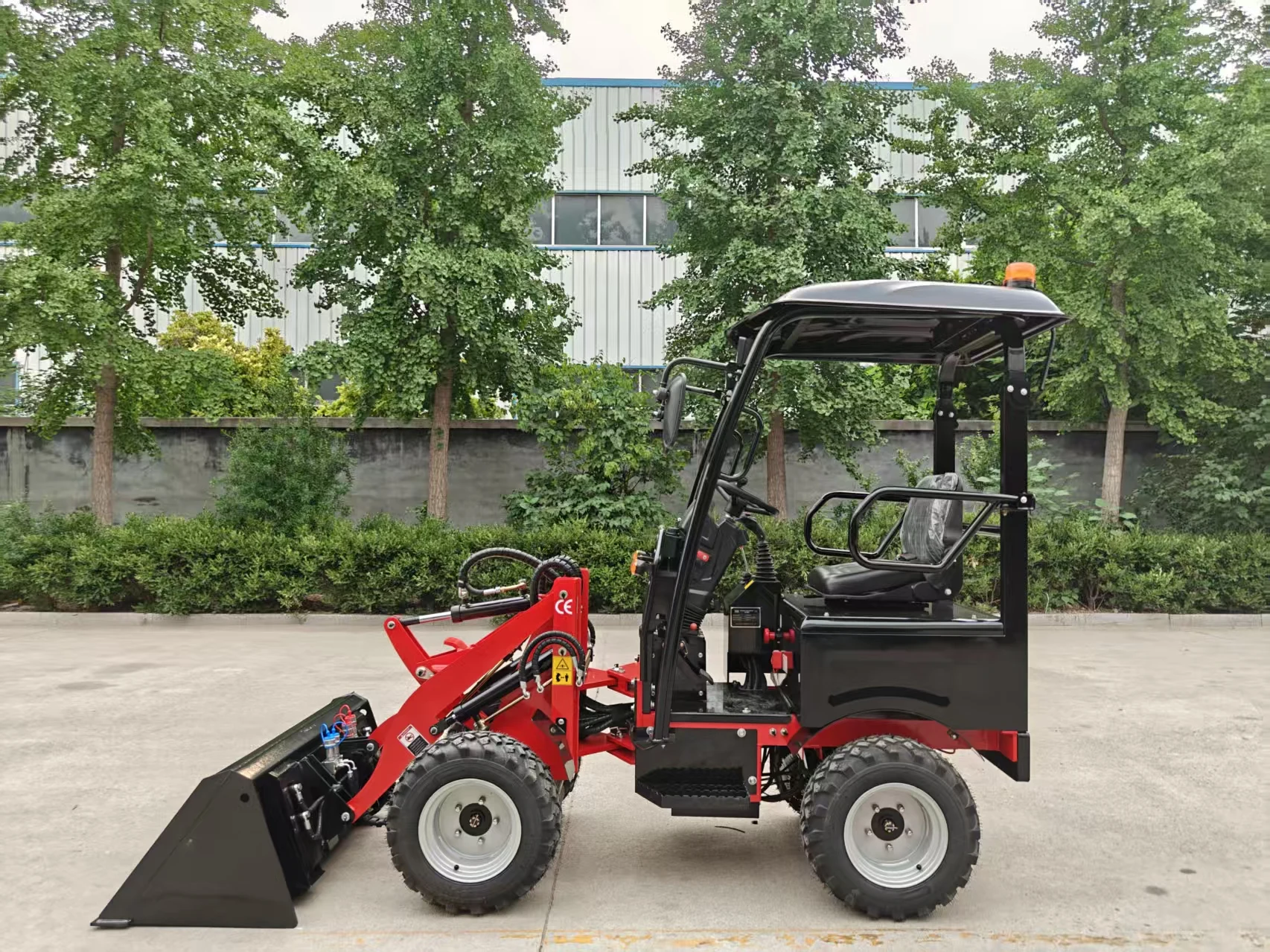 Electric Mini Loader with Large Capacity Skid Steer Loader Front Loader ...