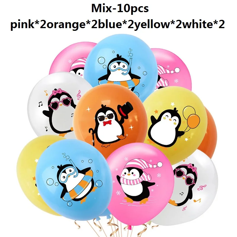 Cartoon-Penguin-Balloons-Set-for-Children-Latex-Balloon-Birthday-Party ...