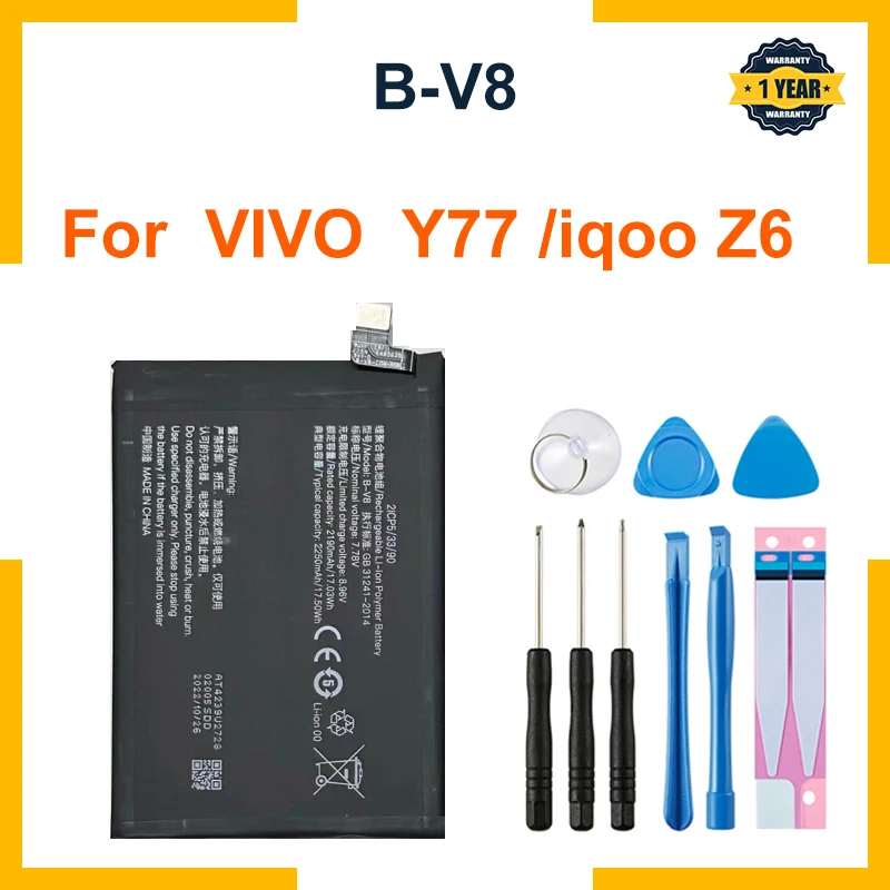 B-V8 Battery For VIVO Y77 / IQOO Z6 Repair Part Original Capacity Phone ...