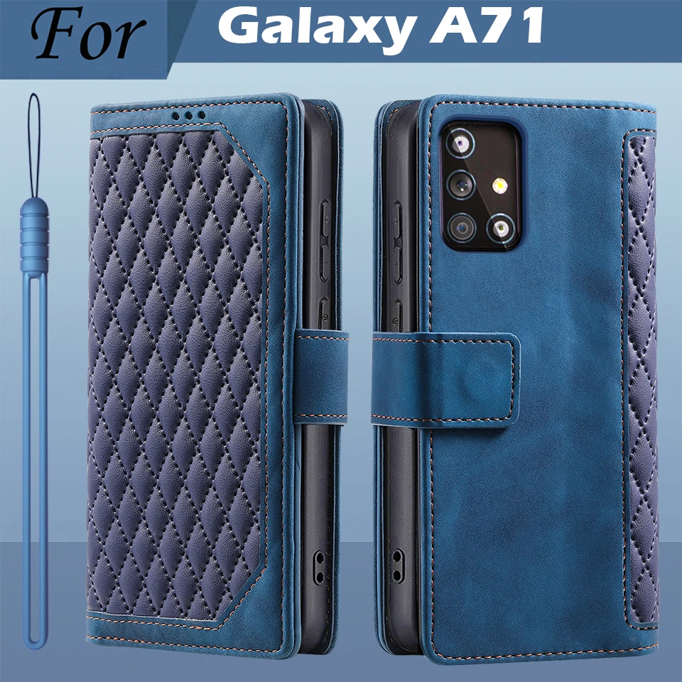 For-Samsung-Galaxy-A71-case-A715F-4G-LTE-Wallet-Flip-leather-magnetic ...