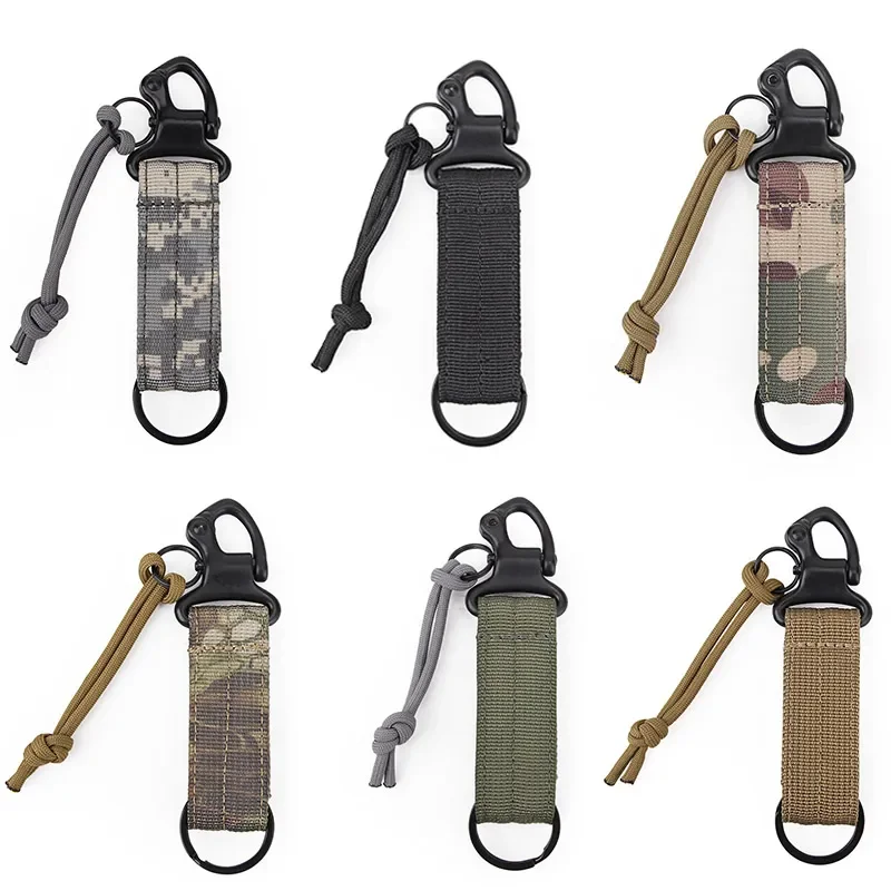 Tactical-Keychain-Carabiner-Clip-Holder-Webbing-Buckle-Key-Hooks-Camping-Cinto-Keeper-Utility ...