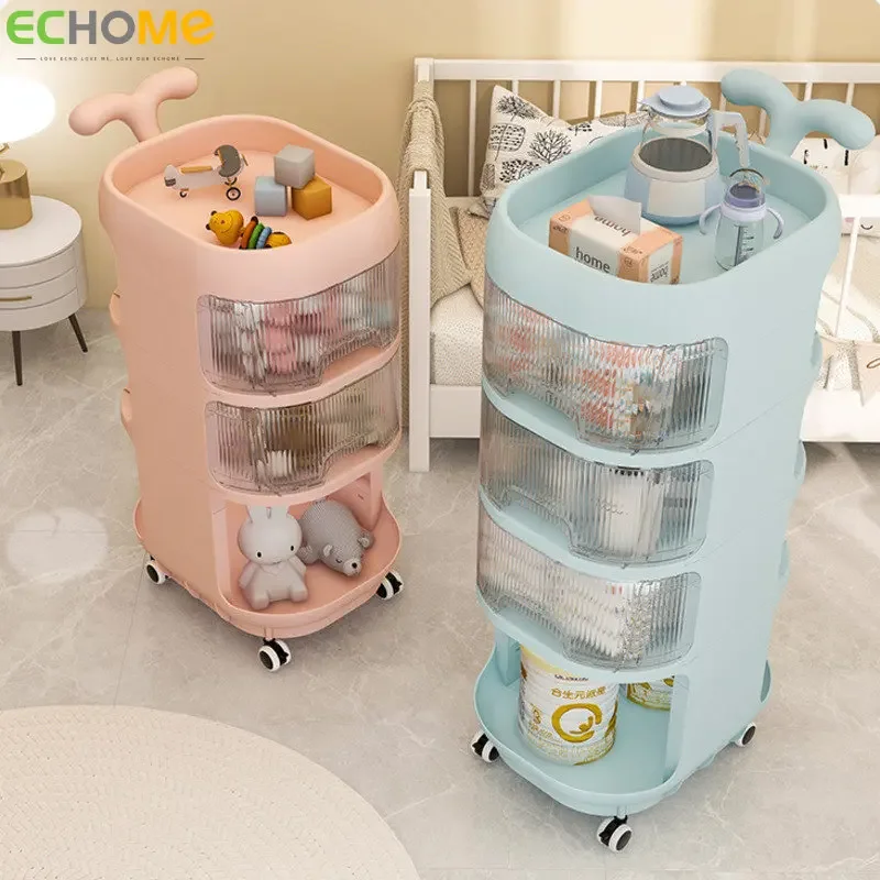 Baby-Supplies-Auxiliary-Cart-Storage-Rack-Multi-Layer-Auxiliary-Cart ...