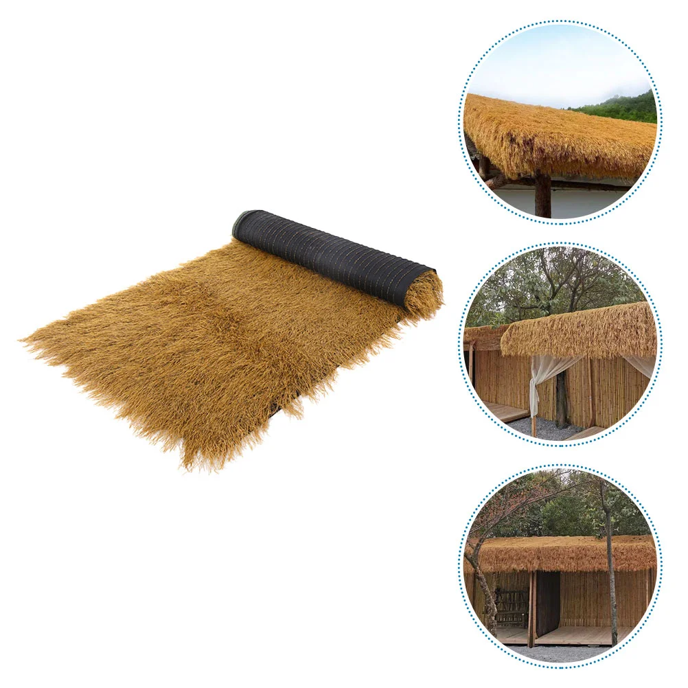 Thatched-House-Tiles-Simulation-Straw-Roof-Cover-Fake-Landscaping-Decor ...