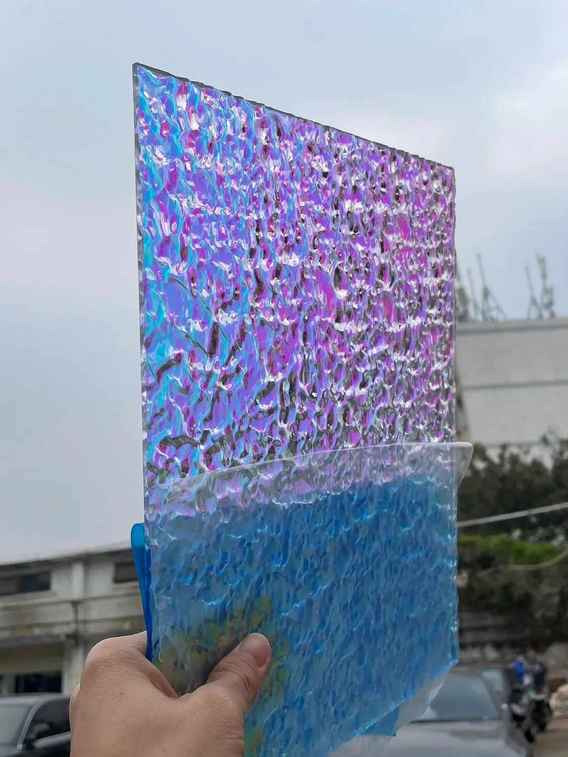 5mm Water Ripple Color Laser Plexiglass Rainbow Acrylic Radiant Wave ...