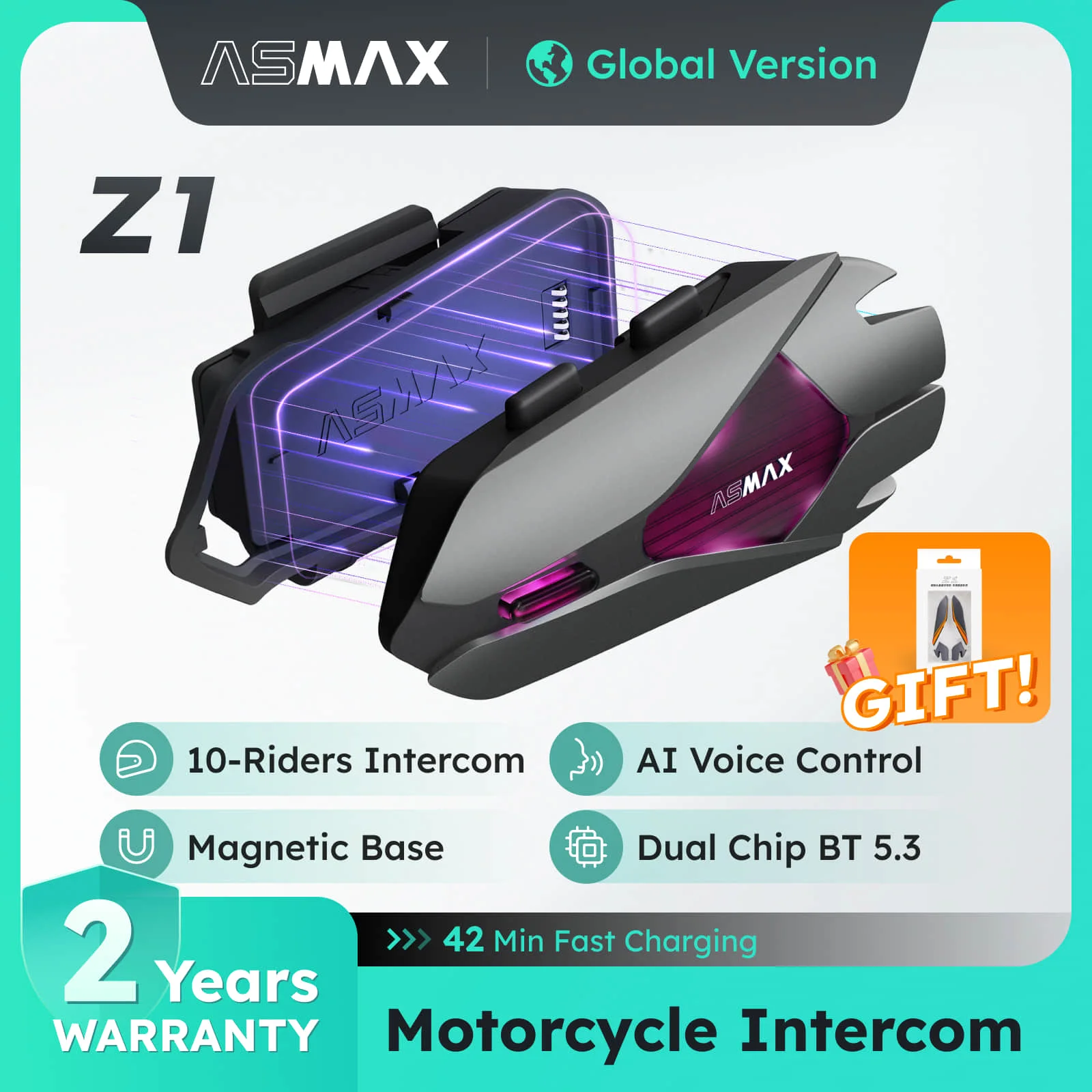 ASMAX-Intercomunicador-para-casco-de-motocicleta-dispositivo-inal ...