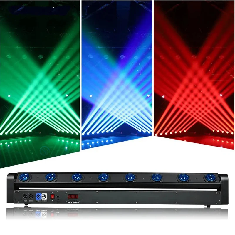8X12W-LED-Beam-Moving-Head-Light-Bar-By-DMX-Control-Infinite-Rotating ...
