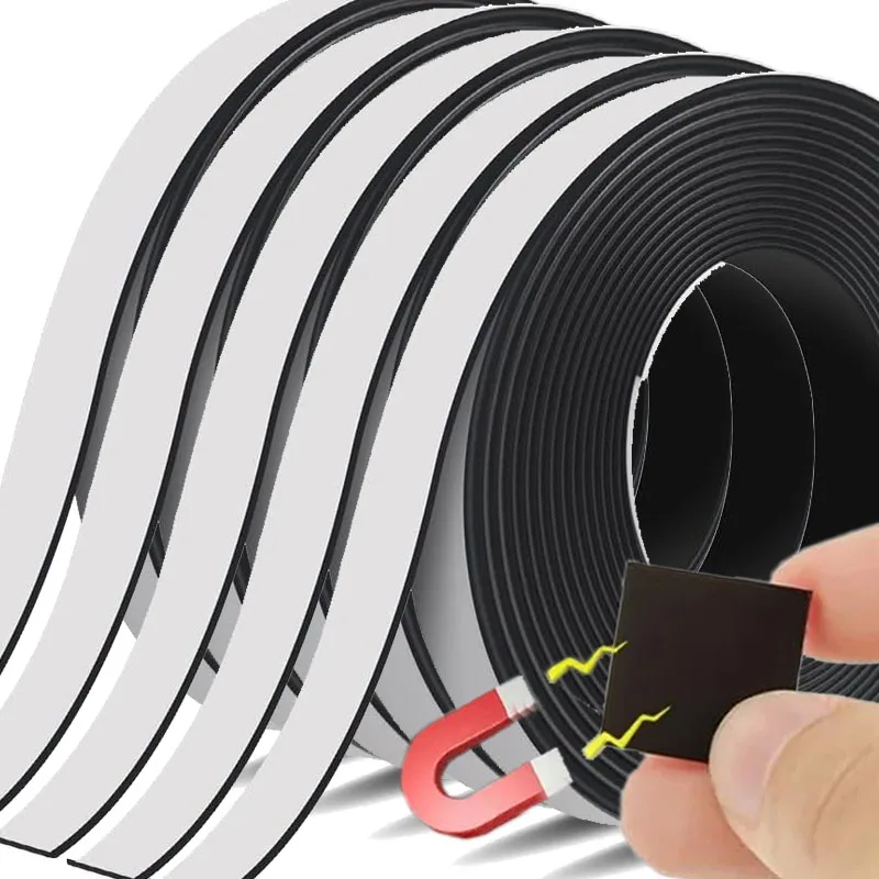 Magnetic-Self-Adhesive-Tape-Strong-Rubber-Magnet-Cuttable-Tape-DIY-Wall ...