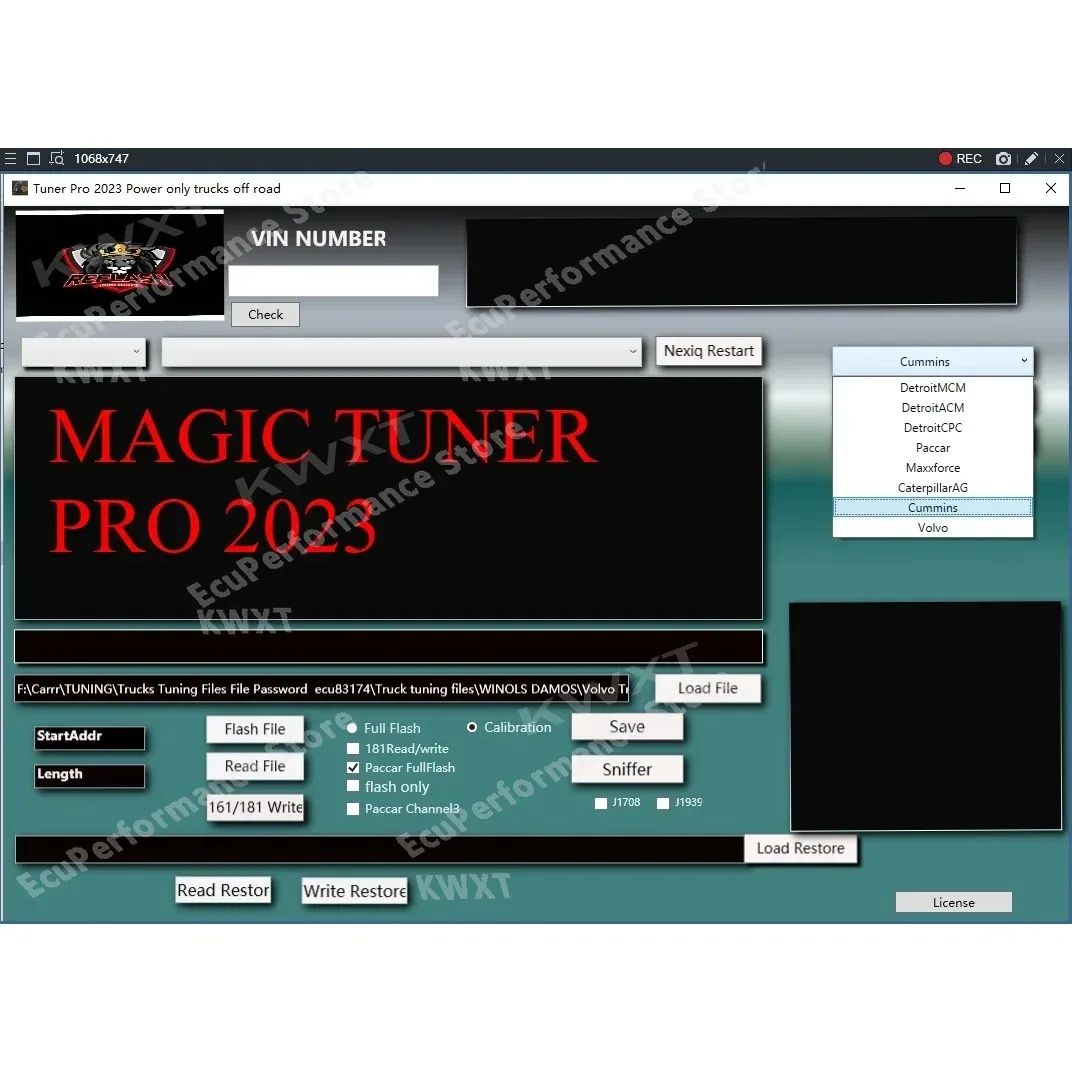 Herramienta Flash para camión Magic TUNER PRO 2023 Flash los bloques ...