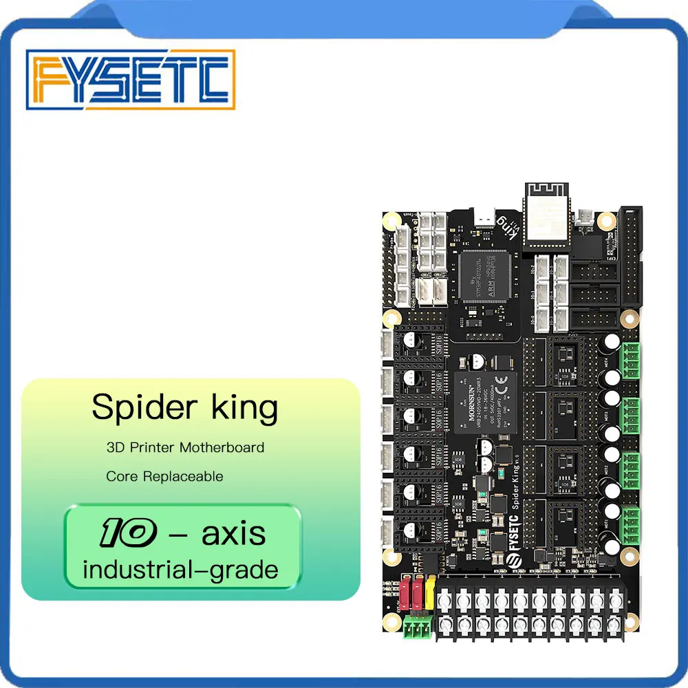 Fysetc Spider King 10 -axis Industrial-grade Motherboard Board Core Replaceable Support Klipper ...