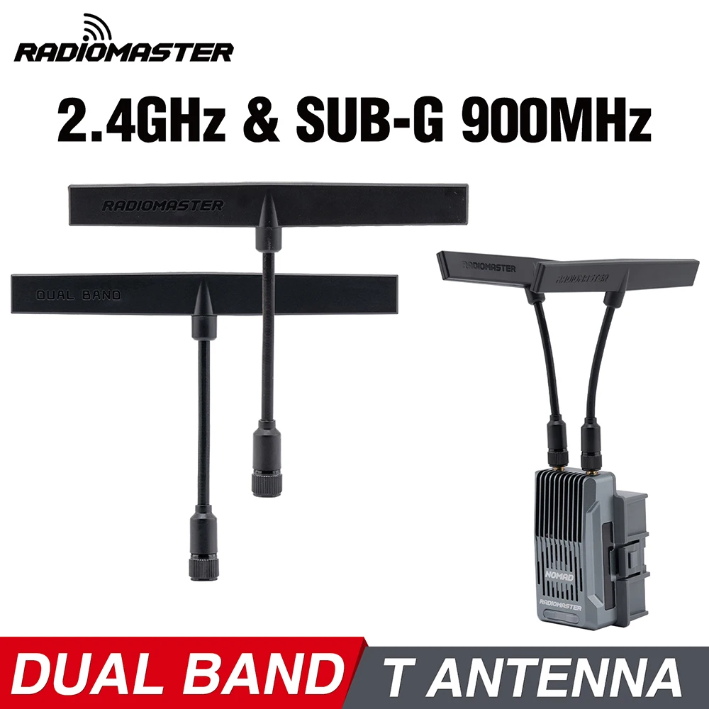 Antena RadioMaster Dual Band 2.4GHz/SUB-G 900MHz T para módulo Nomad ...