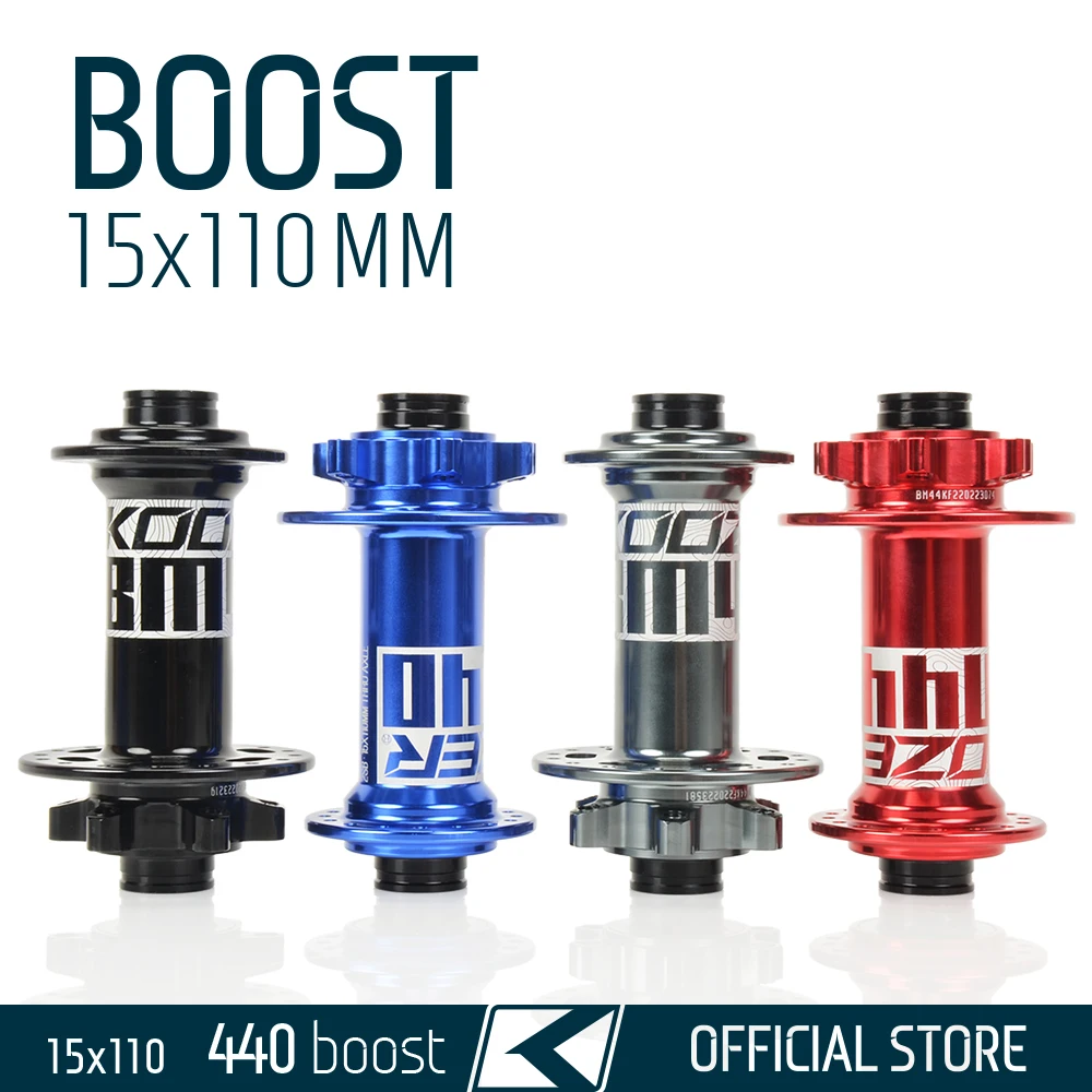 Koozer bm440 boost frente mtb bicicleta hub 15x110mm ta através de 32 ...