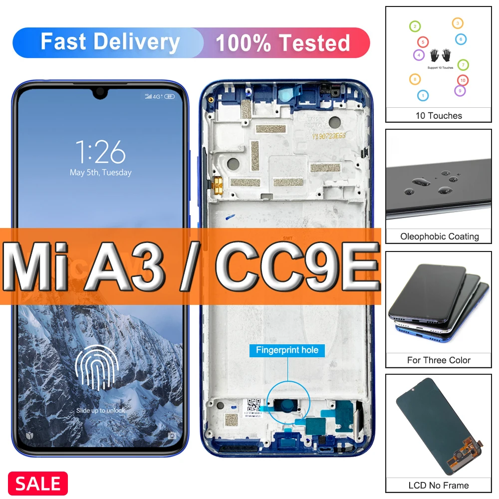 Original-para-xiaomi-mi-a3-display-lcd-tela-de-toque-com-montagem-da ...