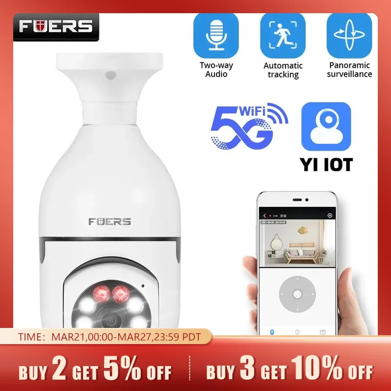 Fuers-5G-Wifi-IP-E27-Bulb-Surveillance-Camera-Night-Vision-Wireless ...