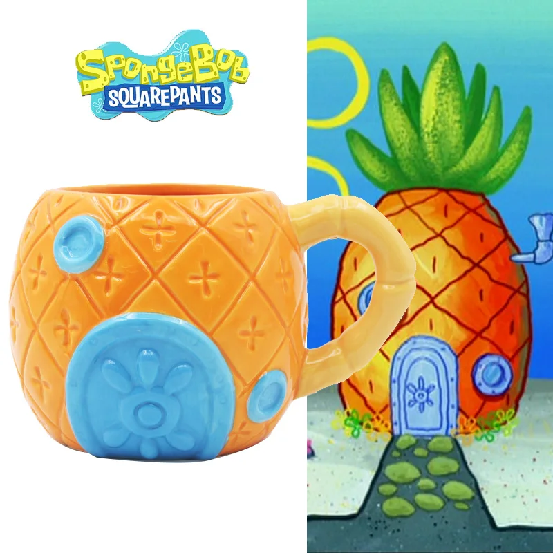 Cartoon-SpongeBob-Pineapple-House-Ceramics-Cup-Cute-Coffee-Cups-Mug ...