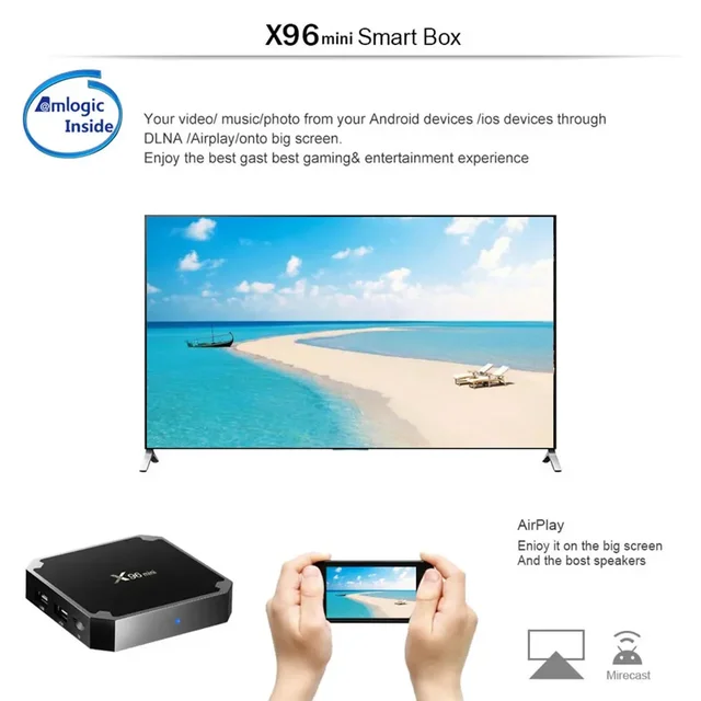 X96 Mini Android 71 Tv Box 1gb 8gb Amlogic S905w Quad X96 Mini Android