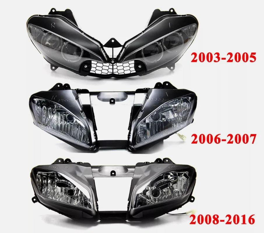EU QUALITY Motorcycle Headlight Assembly Headlamp Head Light For Yamaha ...
