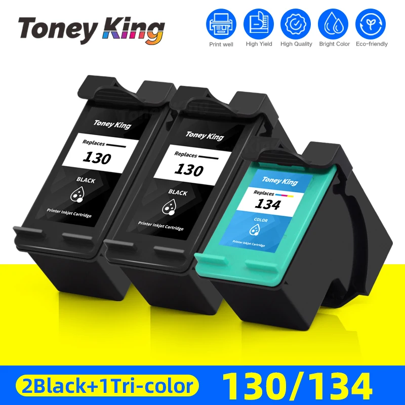For-HP-130-134-Ink-Cartridge-Compatible-For-HP130-134-Photosmart-8153 ...