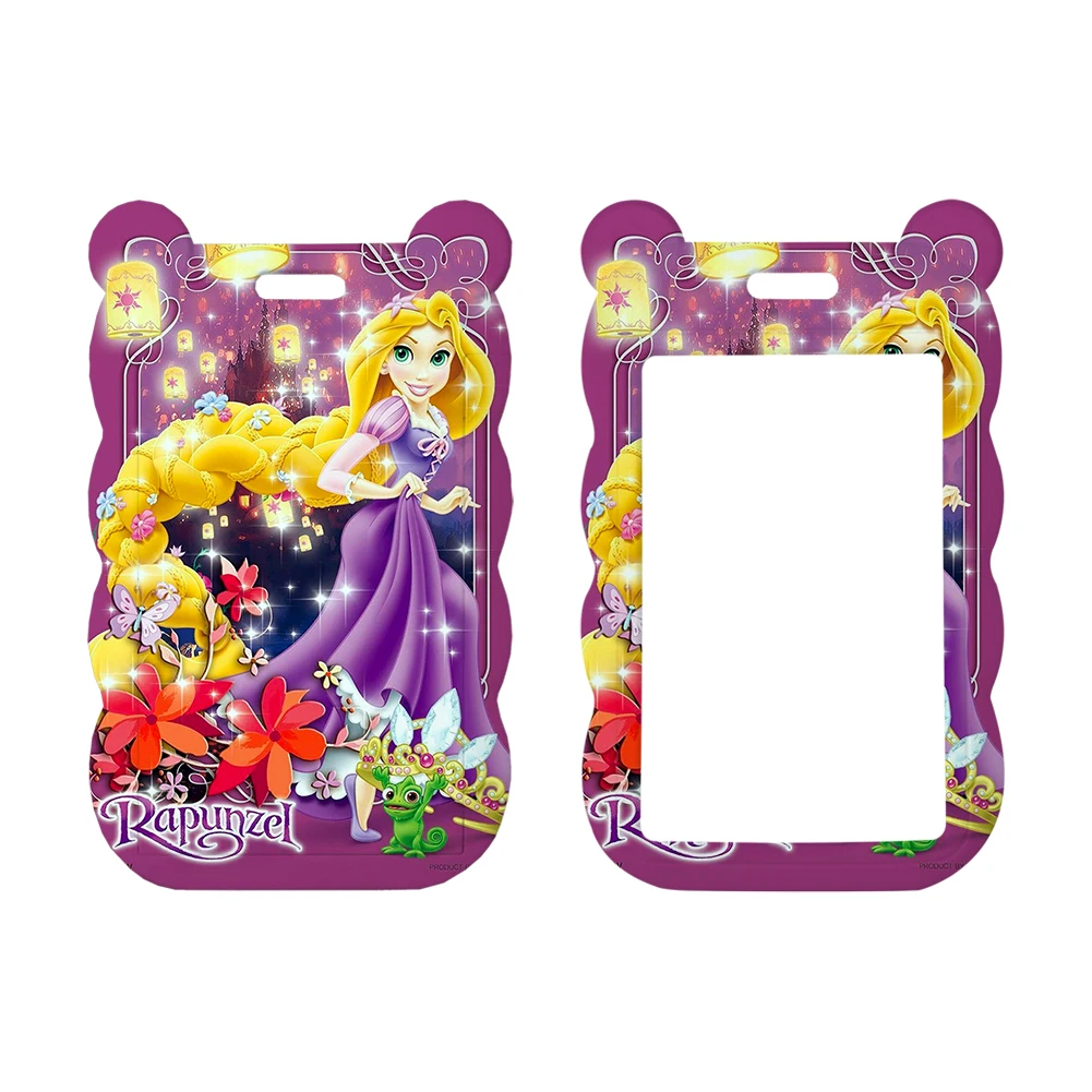 Disney Princess Lanyard ID Badge Holder Enchanted Rapunzel Strap with ...