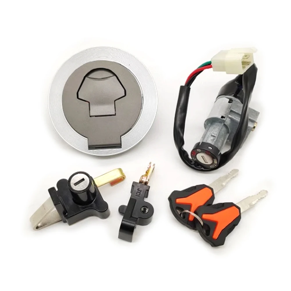 Motorcycle Ignition Switch Key Fuel Tank Lock Set Electric Door Lock ...