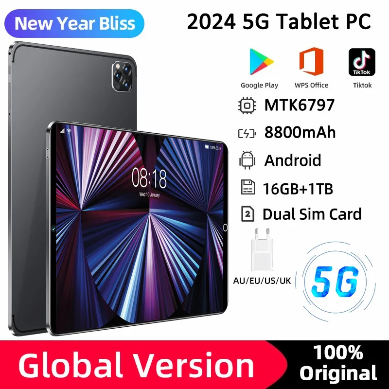 Tablet-PC-Android-Vers-o-Global-Original-Dupla-Chamada-Telef-nica-5G ...
