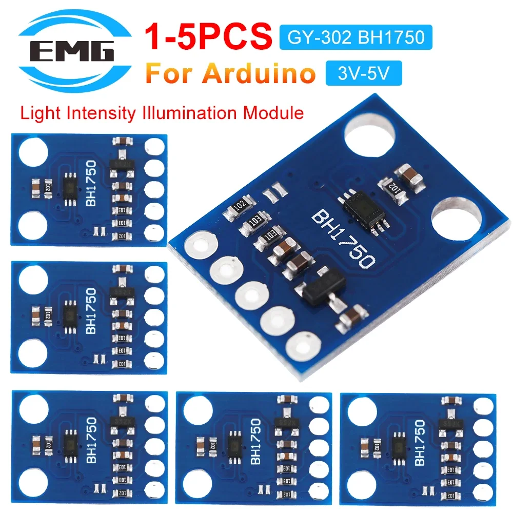 GY-302-BH1750-BH1750FVI-Digital-Optical-Intensity-Illumination-Board-Light-Intensity-Sensor-3V ...
