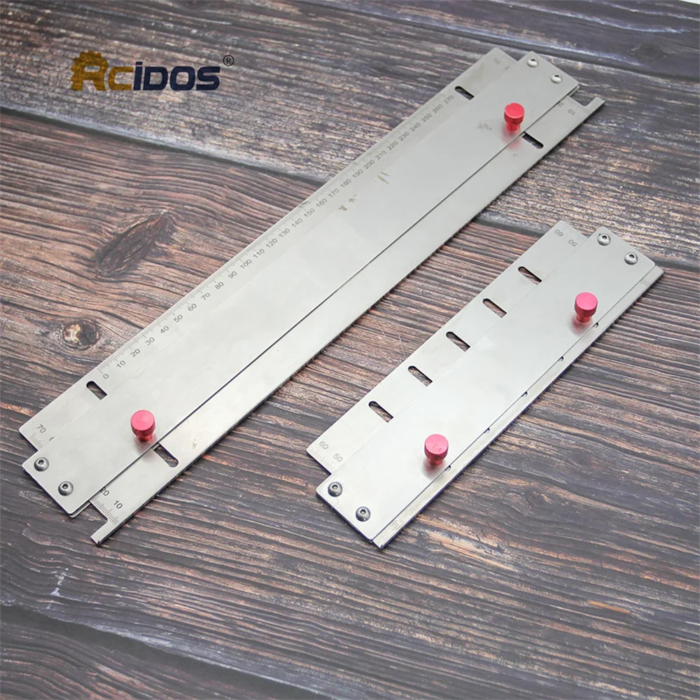 RCIDOS-Leather-Shoulder-Cutting-Ruler-Stainless-Steel-Leather-Splitter ...