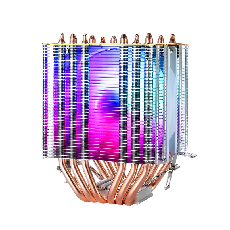 6-Heat-Pipe-Twin-Towers-Air-cooled-Computer-Cooler-CPU-Cooling-Fan ...