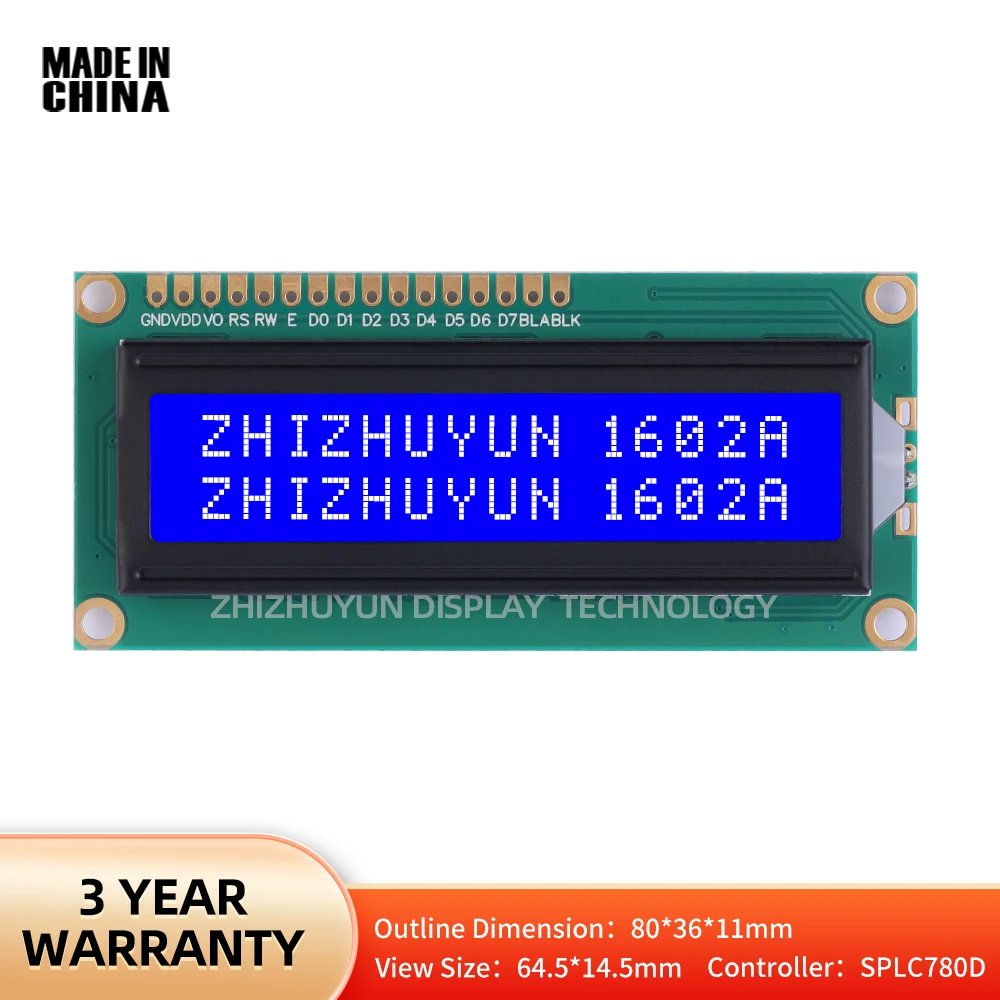 Spot-Module-LCD-Liquid-Crystal-Display-Screen-1602A-Character-Screen ...