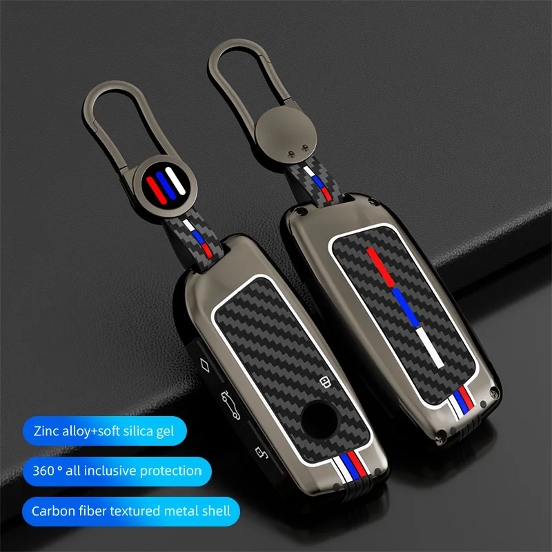 Zinc Alloy Car Key Case Cover Shell Fob For BMW i7 X7 G07 LCI iX I20 X1 ...