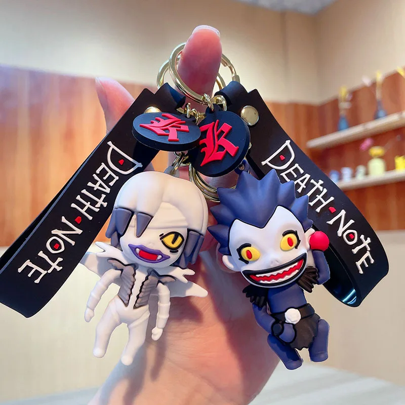 Anime-Death-Note-Keychain-Toys-PVC-Cartoon-Key-Chain-Yagami-Light-L ...